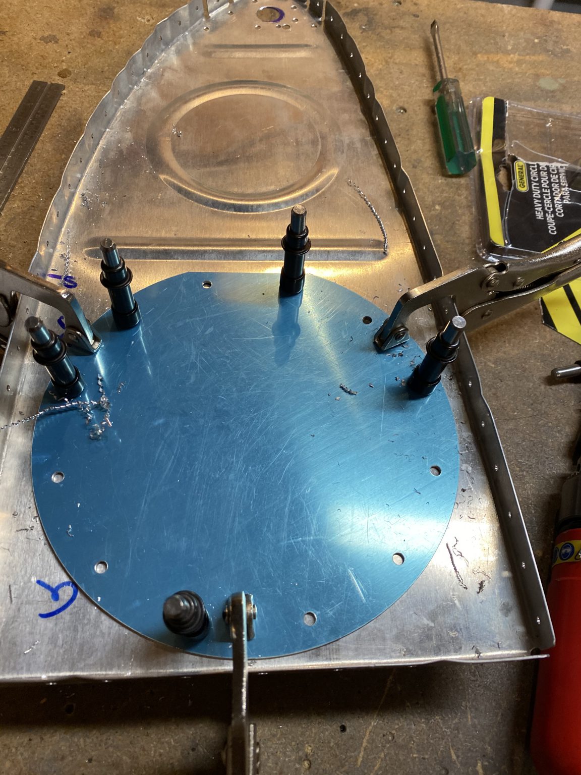 Fuel Tank Access Plates – Lynn’s RV-7 Build